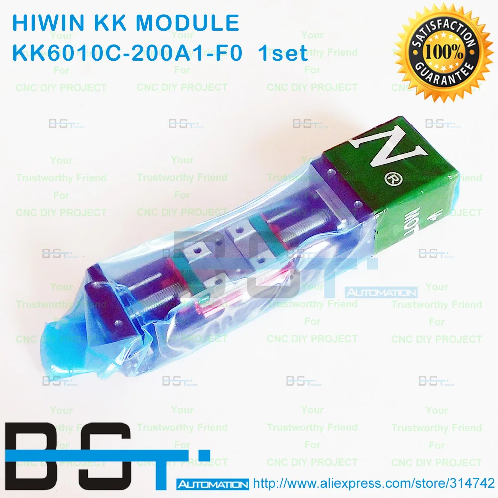 HIWIN KK60 KK6010C 200mm Linear Stage C precision KK linear module KK6010C-200A1-F0 Industrial ...