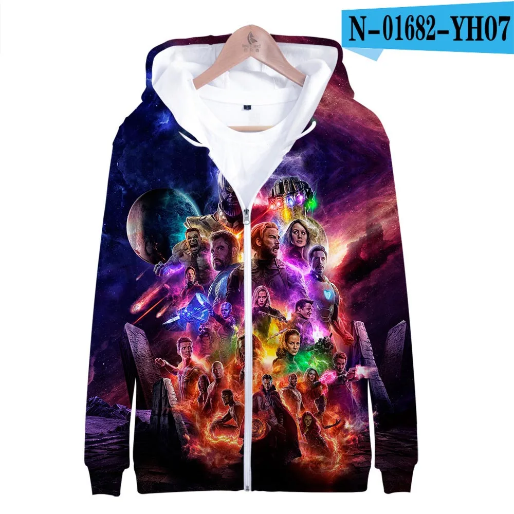 Avengers Endgame Quantum Realm Hoodie Cosplay Costume For Kids Adult ...