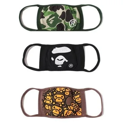 14AW Bape&Milo 1st Camouflage face Mask fashion monkey ape head logo ...