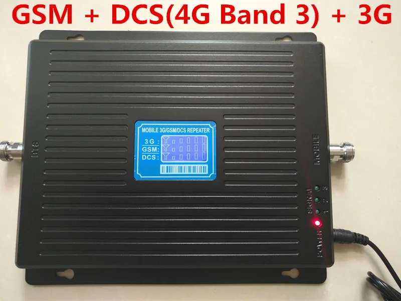 New 23 dbm 65dbi triband GSM 900 1800MHZ 2100MHZ booster repeater 4g ...