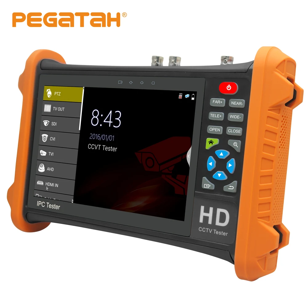 7inch 5MP AHD 8MP TVI&CVI 2MP SDI CCTV Tester Analog Camera Tester ...