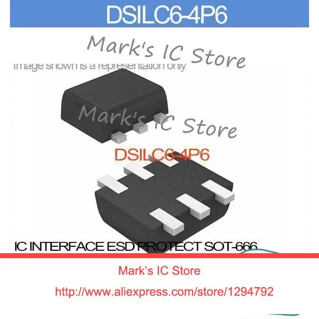 DSILC6 4P6 IC INTERFACE ESD PROTECT SOT 666 DSILC6 6 DSILC6 6 4P DSILC ...