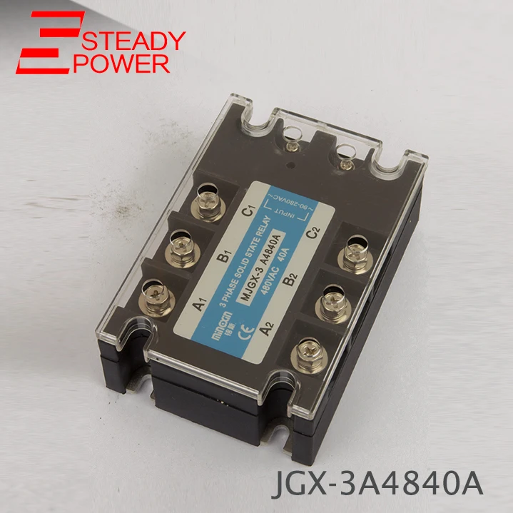Three Phase Solid State Relay Jgx 40da 40a Actually 3 32v Dc To 24 380v