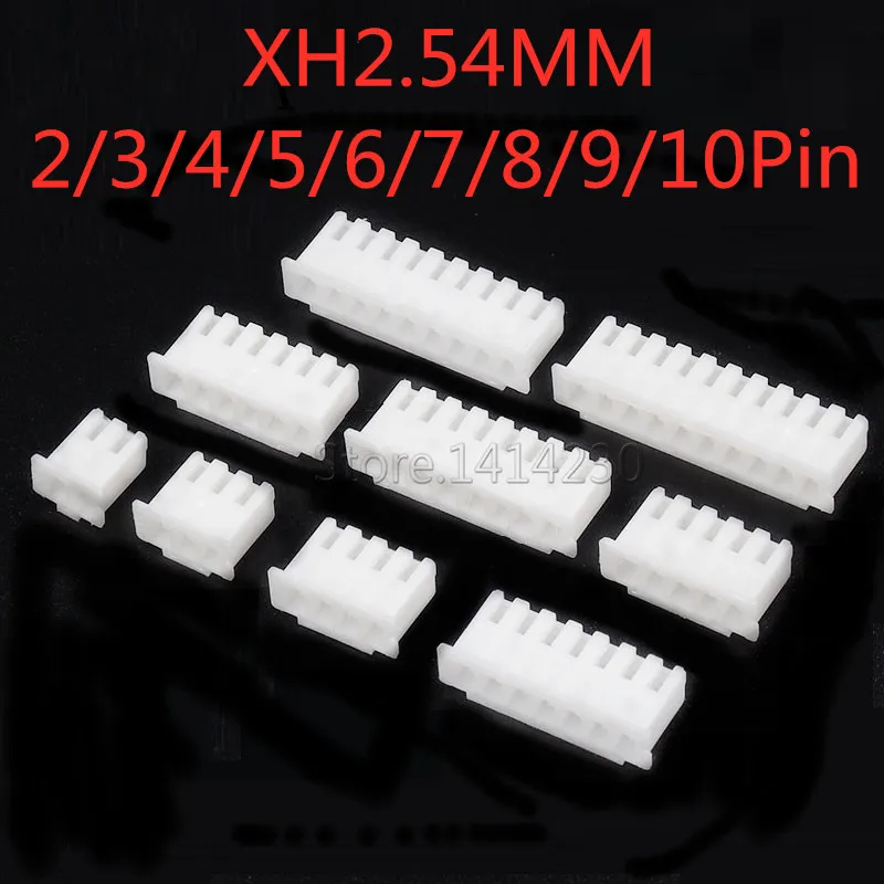 XH2.54 커넥터 리드 헤더 하우징, 2.54mm 플라스틱 쉘 XH-2P, 3P, 4P, 5P, 6P, 7P, 8P, 9P, 10P, XH2A, 3A, 4A 5A, 6A ...