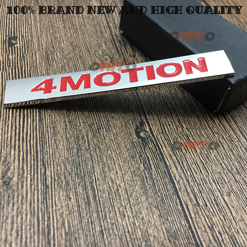 100% new car styling 4 MOTION 4Motion sticker Emblem Badge for vw ...