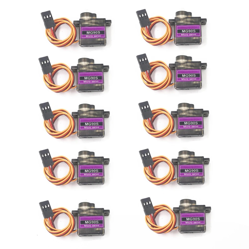 2/5/10/20/100 Pcs MG90S All metal gear 9g Servo SG90 Upgraded version ...