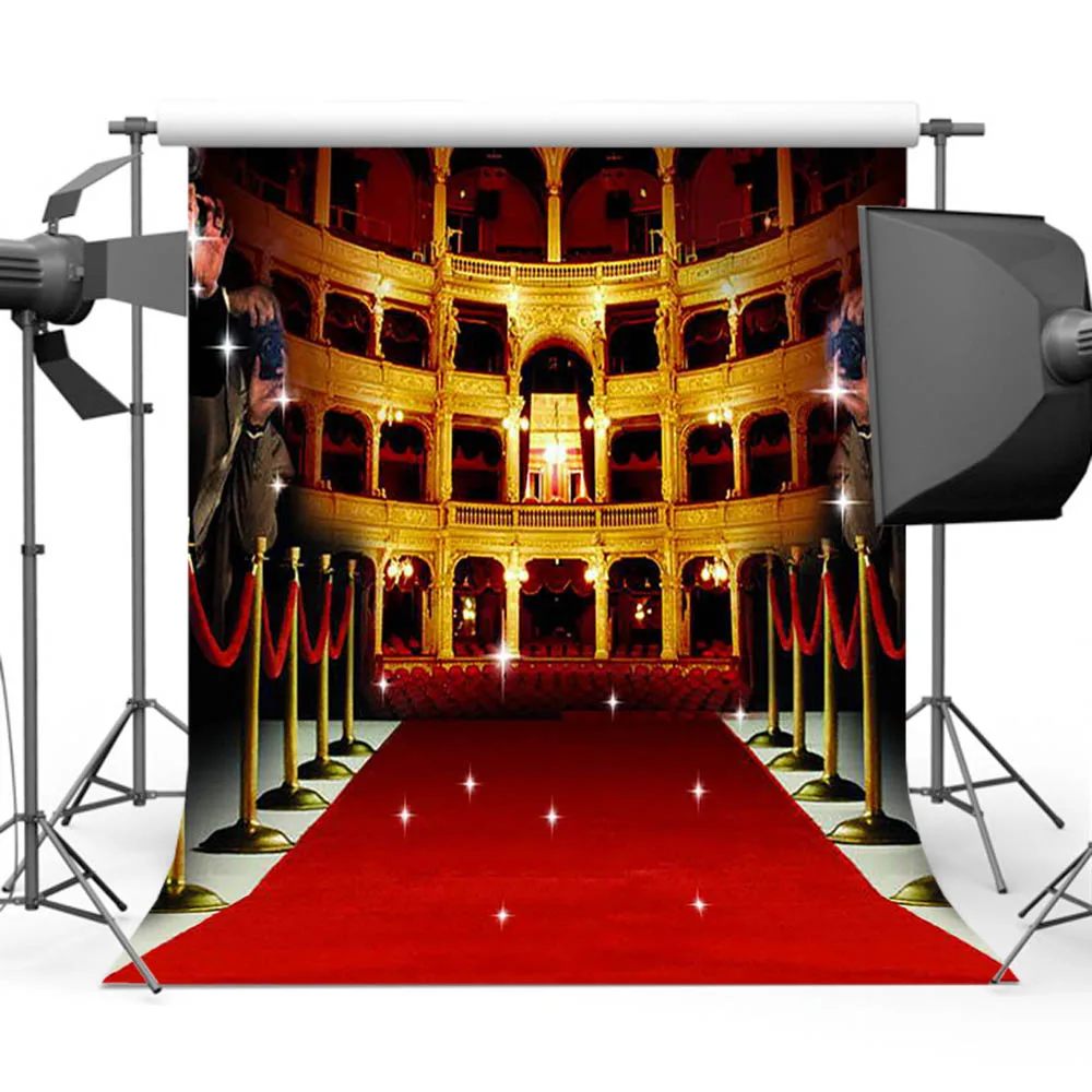 Red Carpet Theme Party Photography Backdrop Shining Background for ...