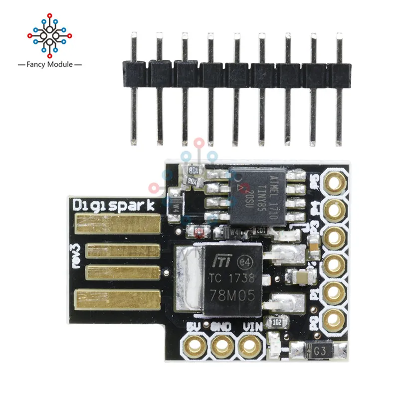 Digispark 킥 스타터 개발 보드 attiny85 i2c spi 마이크로 usb attiny85 모듈 arduino 용 5 v 8 k 플래시|module for ...