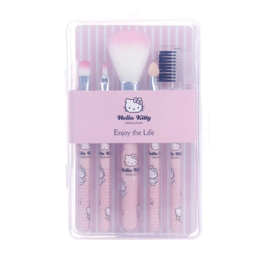 Hello Kitty Makeup Eyeshadow Lip Eyebrow Eyelashes Brushes Set ...
