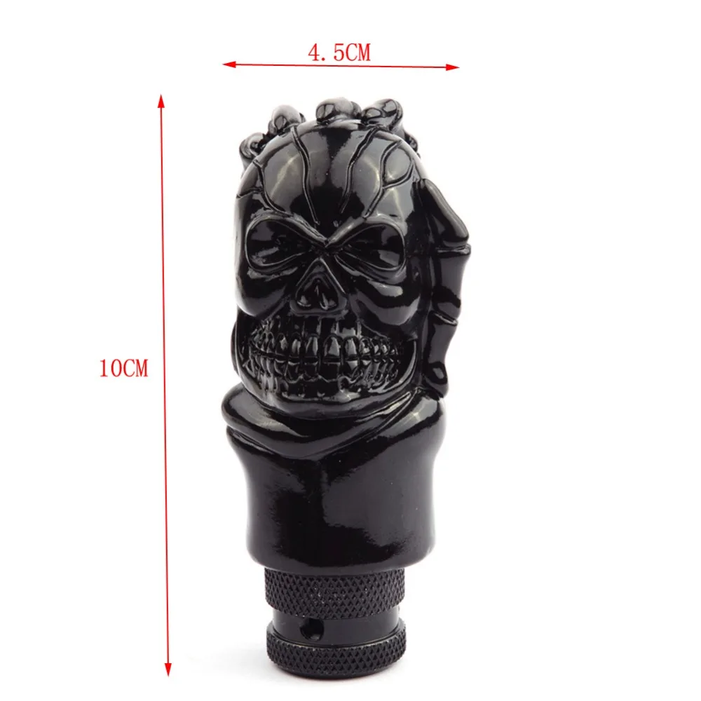 Black Skull Head Manual Transmission Car Gear Stick Shift Knob Shifter ...