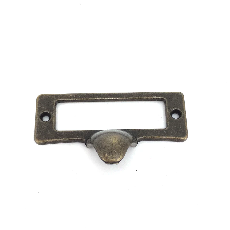 20PCS Classic Label Frame Cup Pull Handle Name Card Holder for Drawer ...