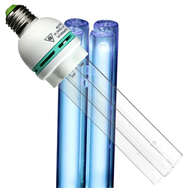 Quartz UVC UV Germicidal CFL Lamp bulb Voltage 110V Wattage 25W 15W E27 ...