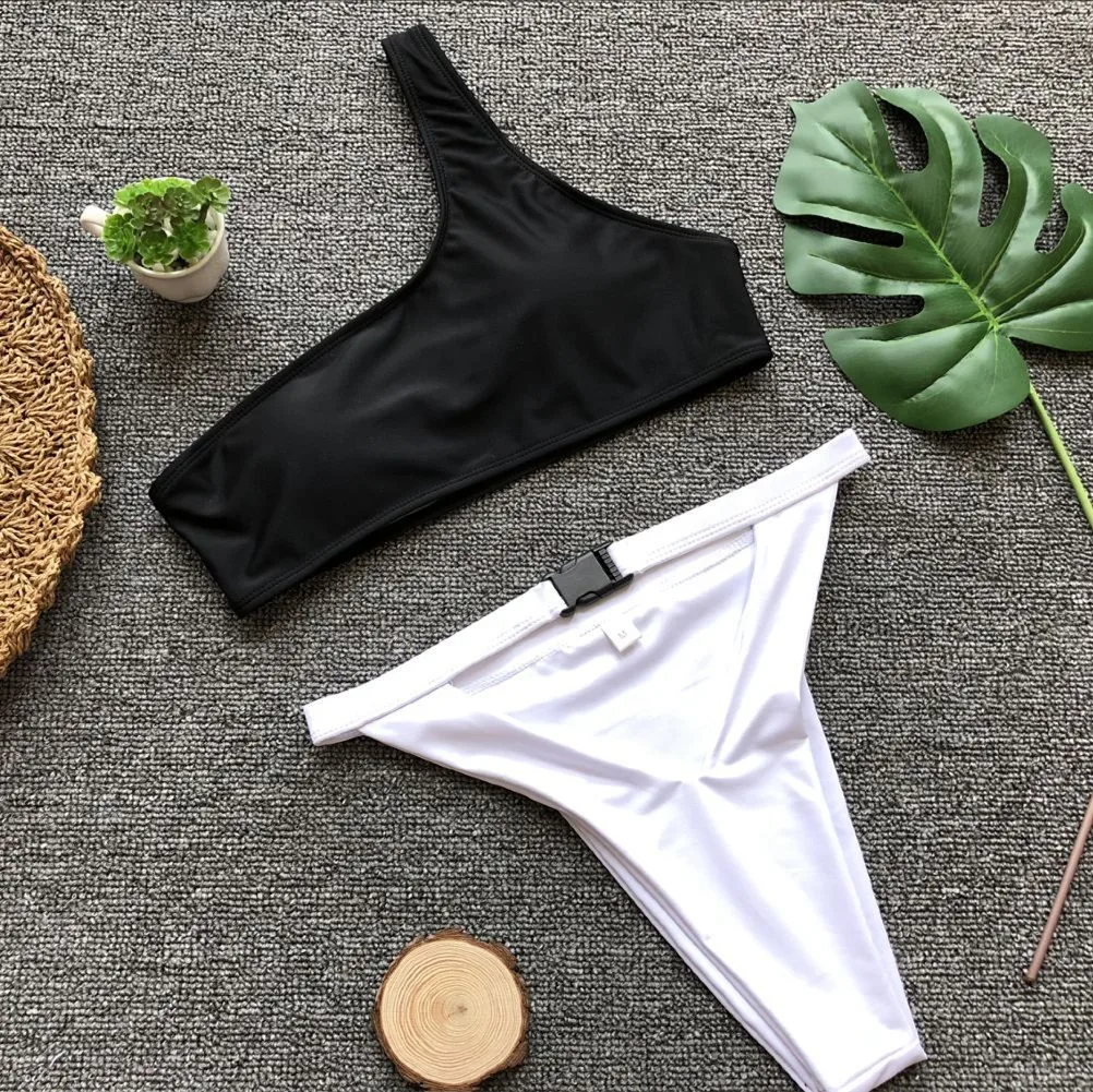 Bikini 2018 Sexy Swimsuit Women Halter Bandage Swimwear Female Bikini