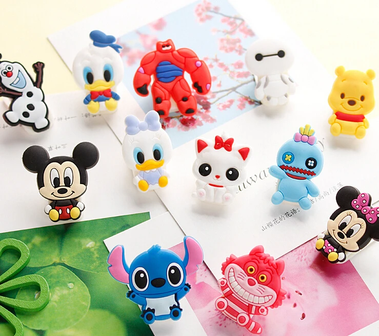 24 pcs/lot Cute Famous Cartoon Characters Photo Clip Paper Clip ...