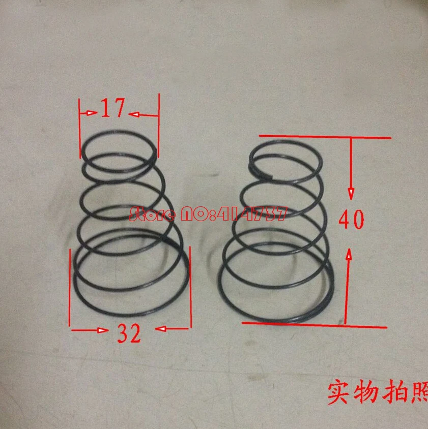 9pcs 1.0*8&10*29mm Steel conical coil spring 1.0mm wire conical sprial ...