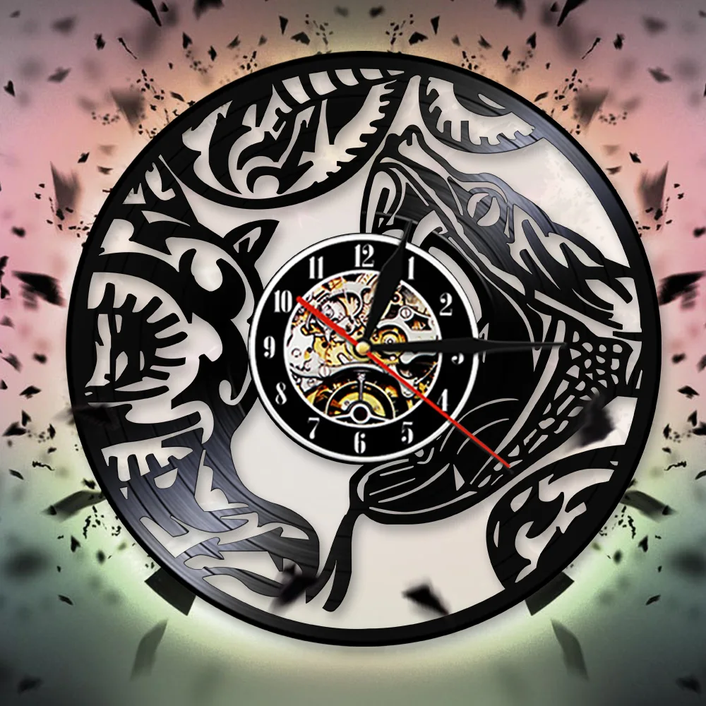 Reloj de pared de serpiente de Terror con diseño moderno, reloj de ...