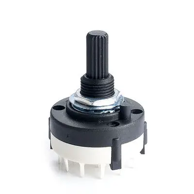 5pcs,2 Pole 4 Position PANEL DIY AMPLIFIER ROTARY SWITCH 2P4T|switch ...