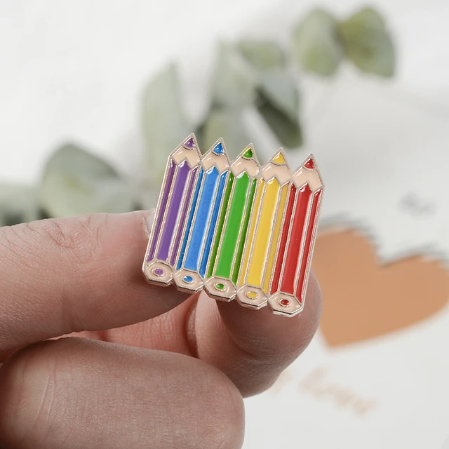 Rainbow Pride Pencil Enamel Pin - Queerks™