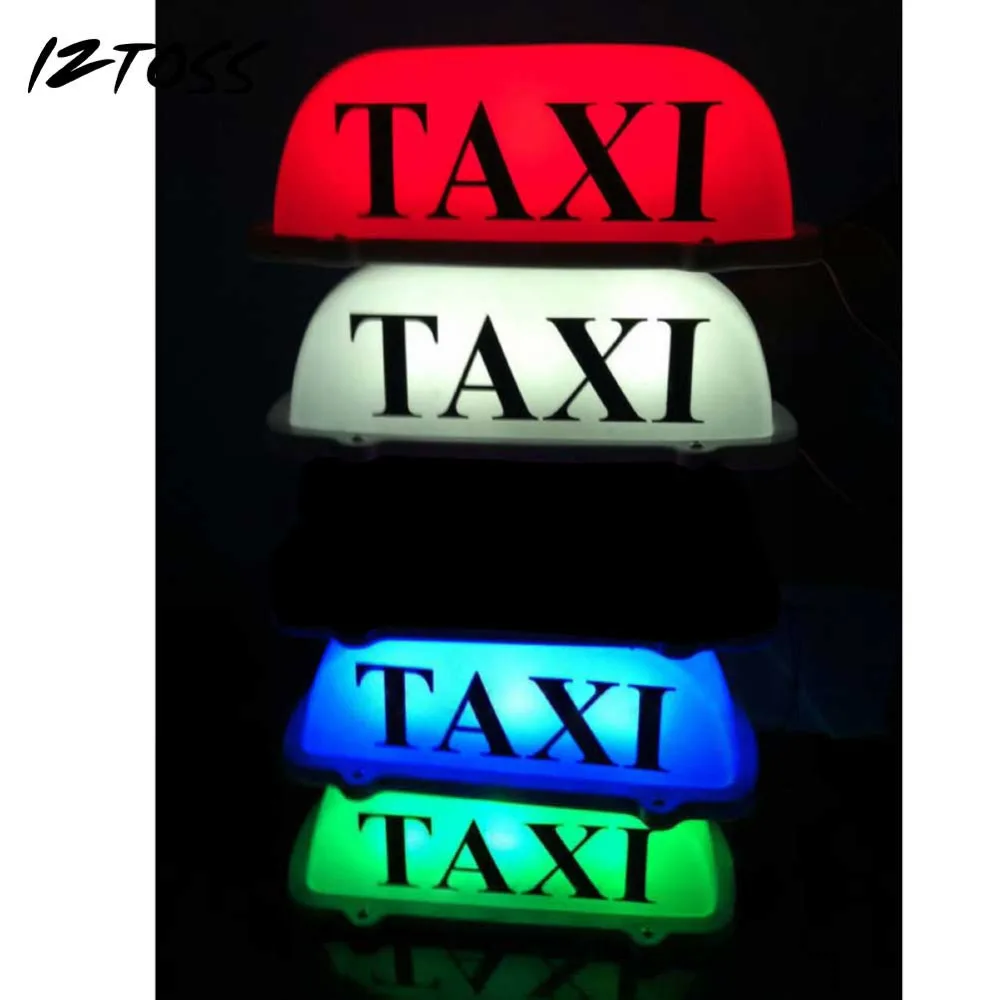Iztoss Taxi Top Light/new Led Roof Taxi Sign 12v With Magnetic Base ...