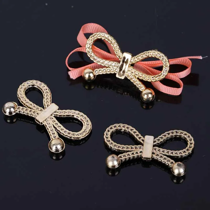 2017New 100pcs Plastic Bow Button for DIY Hair and clothes accessories ...