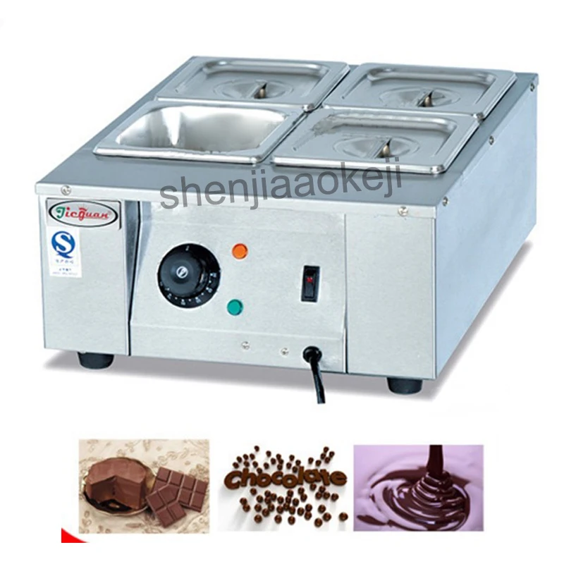 Commercial 4 Lattices Chocolate Melting Pots Chocolate Melting Machine ...