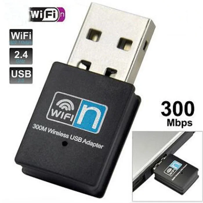 Aliexpress.com : Buy Mini Black 300M USB WiFi Wireless Adapter External ...