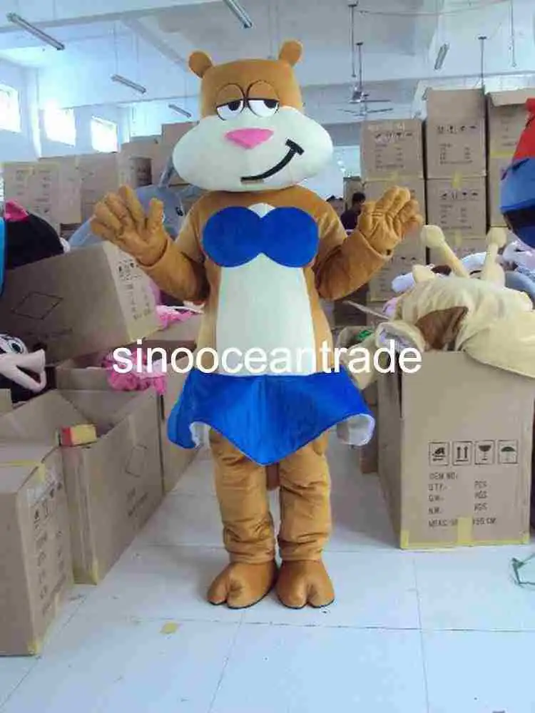 Squirrel Sandy Cheeks Bikini spongebob's Friend Mascot Costume Fancy ...
