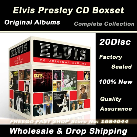 New Elvis Presley CD 20 Disc Boxset with Original Albums Booklet ...