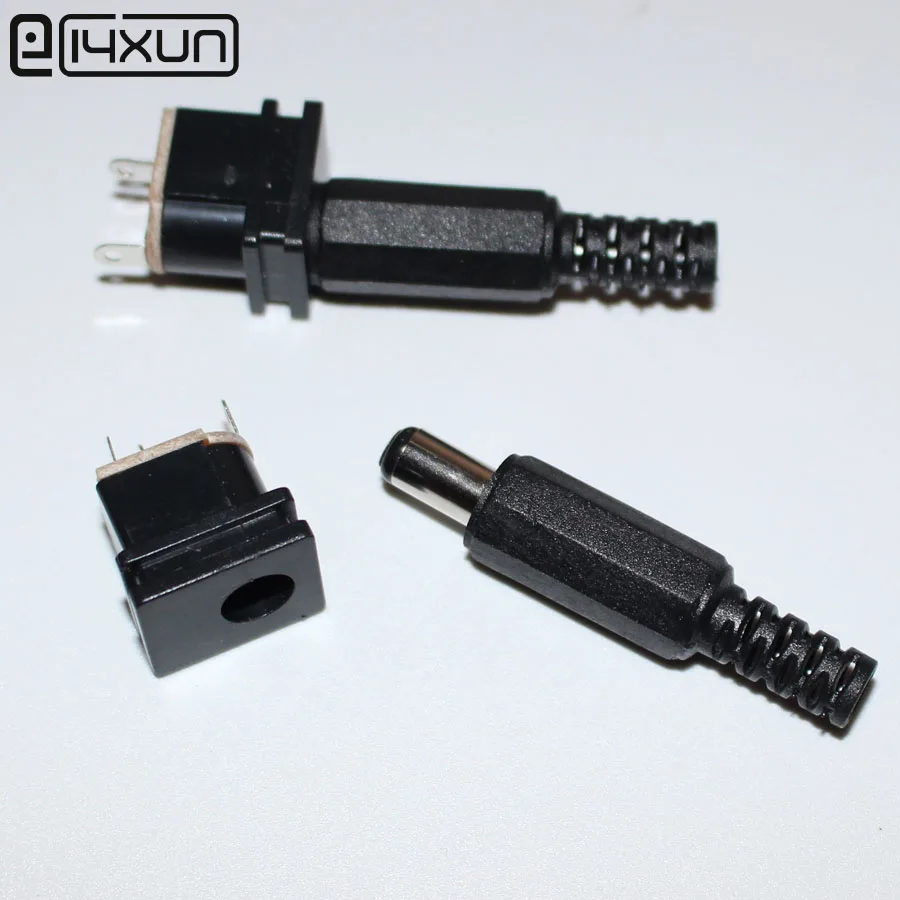1set DC 015 Square DC Power Adaptor 5.5*2.1 mm dc Jack Connector 5.5X2 ...