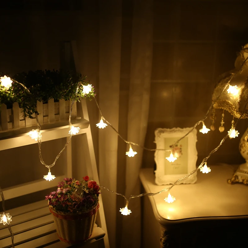 AC 220V EU Romantic Fairy LED flower String Lighting For Holiday|flower ...