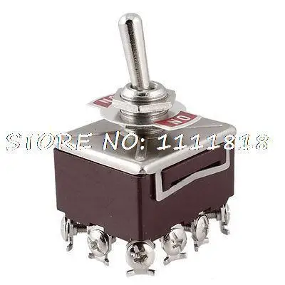 4P2T ON ON ON/ON 12 Screw Terminals Toggle Switch 10A/380VAC 15A/250VAC ...