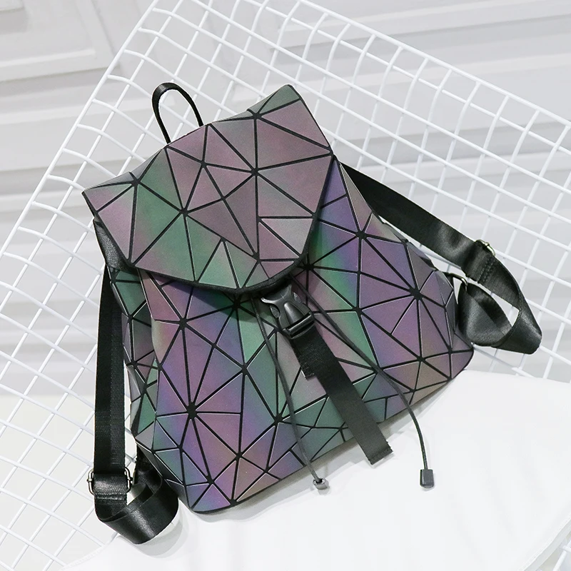 Newest Geometric rhombic shoulder bag, matte colorful color changing ...