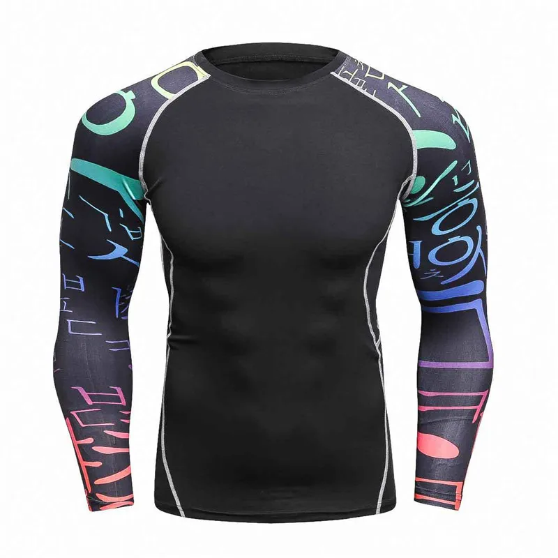 2017 Muscle Men Compression Shirt 3D Printed T shirts Men Long Sleeves ...