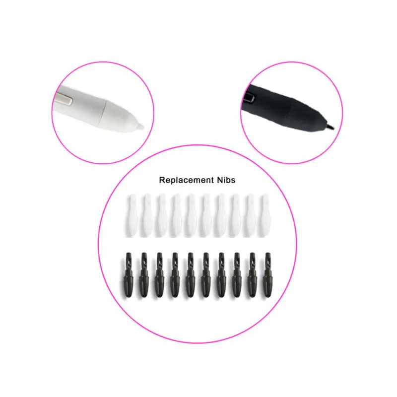 Xp-pen Standard Passive Pen Batteryfree Stylus Replacement Nibs 50 ...
