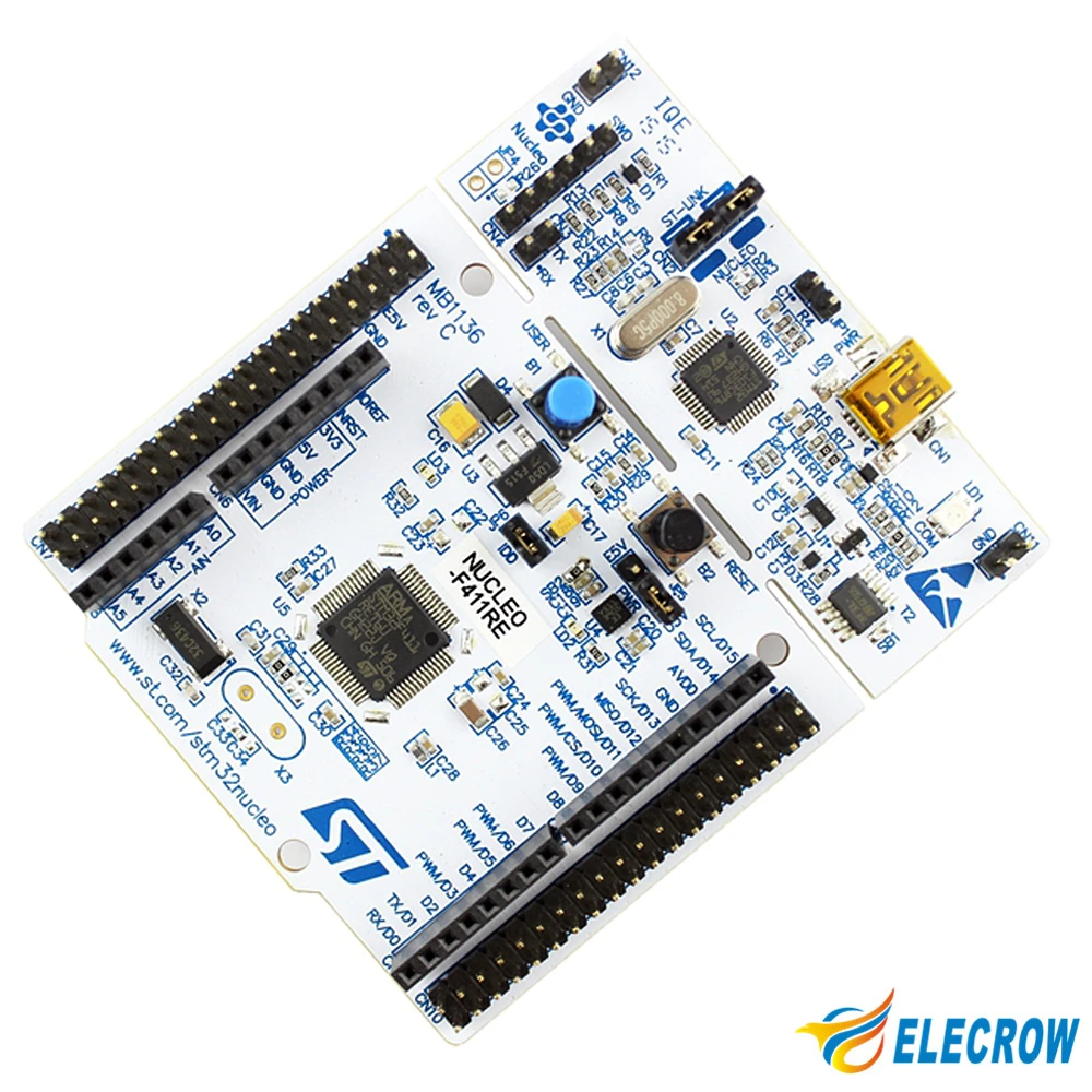 높은 품질 ST STM32F411RE 개발 보드 (아두 이노 호환 100%) STM32 Nucleo 보드 디버거/프로그래머 무료 ...
