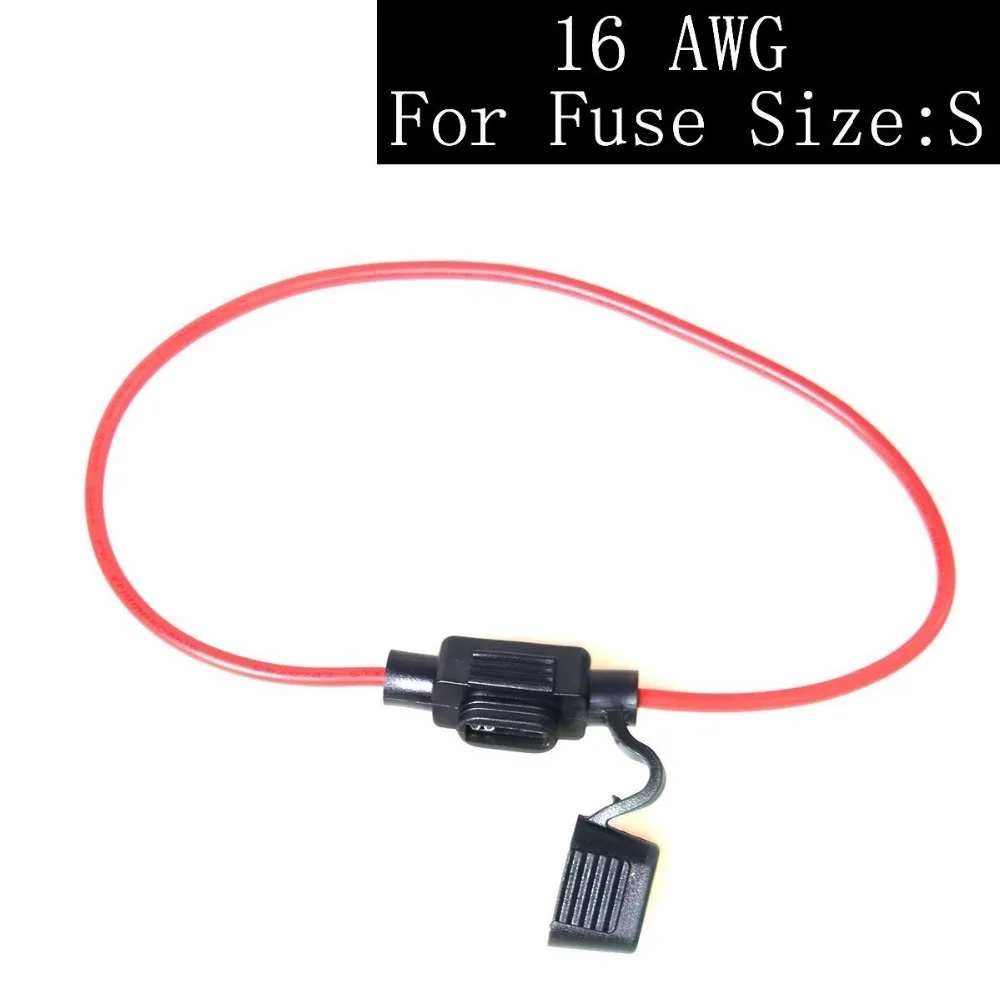 Free Shipping Small Size Dc Fuse Holder In-line Blade Fuse Holder Cable ...