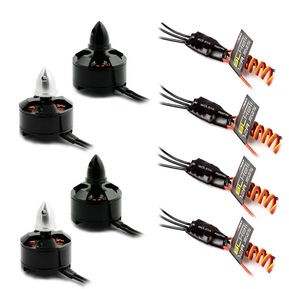 4 x 1806 2280KV Motors & 4x Emax Blheli 12A ESC for QAV R 220 Mini ...