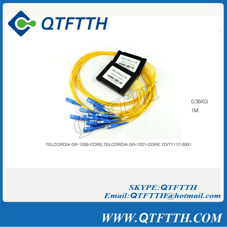 1*8 Fiber optic splitter cable box 1 points 8 optical fiber line shunt ...