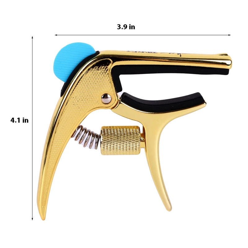 Metal Guitar Capo Clamp 3 Color With Adjustable Pressure Screw Wheel ...