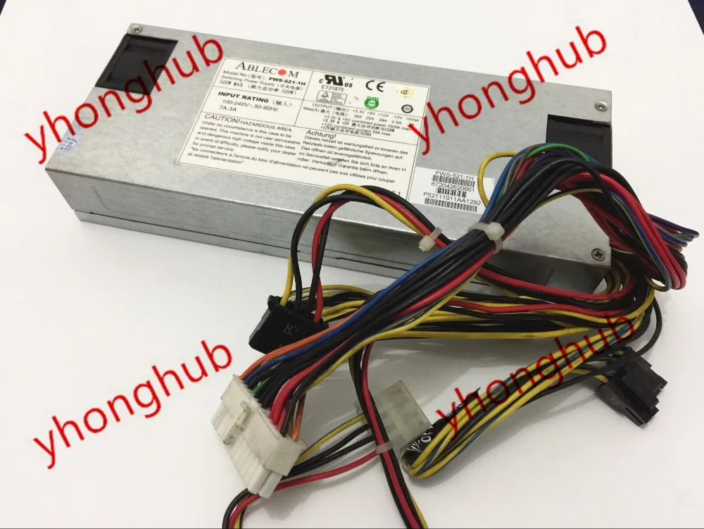 Ablecom-PWS-521-1H-Server-Power-Supply-520W-1U-Power-Supply-Server-100 ...