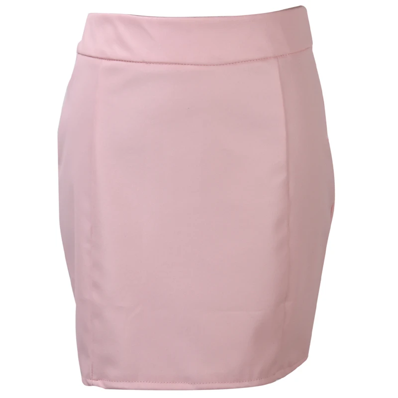 2017 Fashion Women Ladies Sexy Bandge Leather High Waist Pencil Bodycon