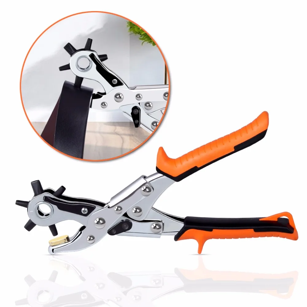 Leather Puncher Leather Belt Hole Punch Set With 6 Holes Size Diy Maker Tool For For Belt Saddle