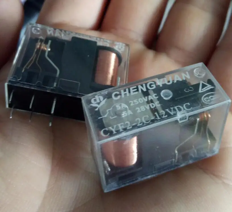 5pcs 8 Pins 5a Pcb Relay Dpdt Power Relay 12v 24v Dpdt Relays - Relays ...