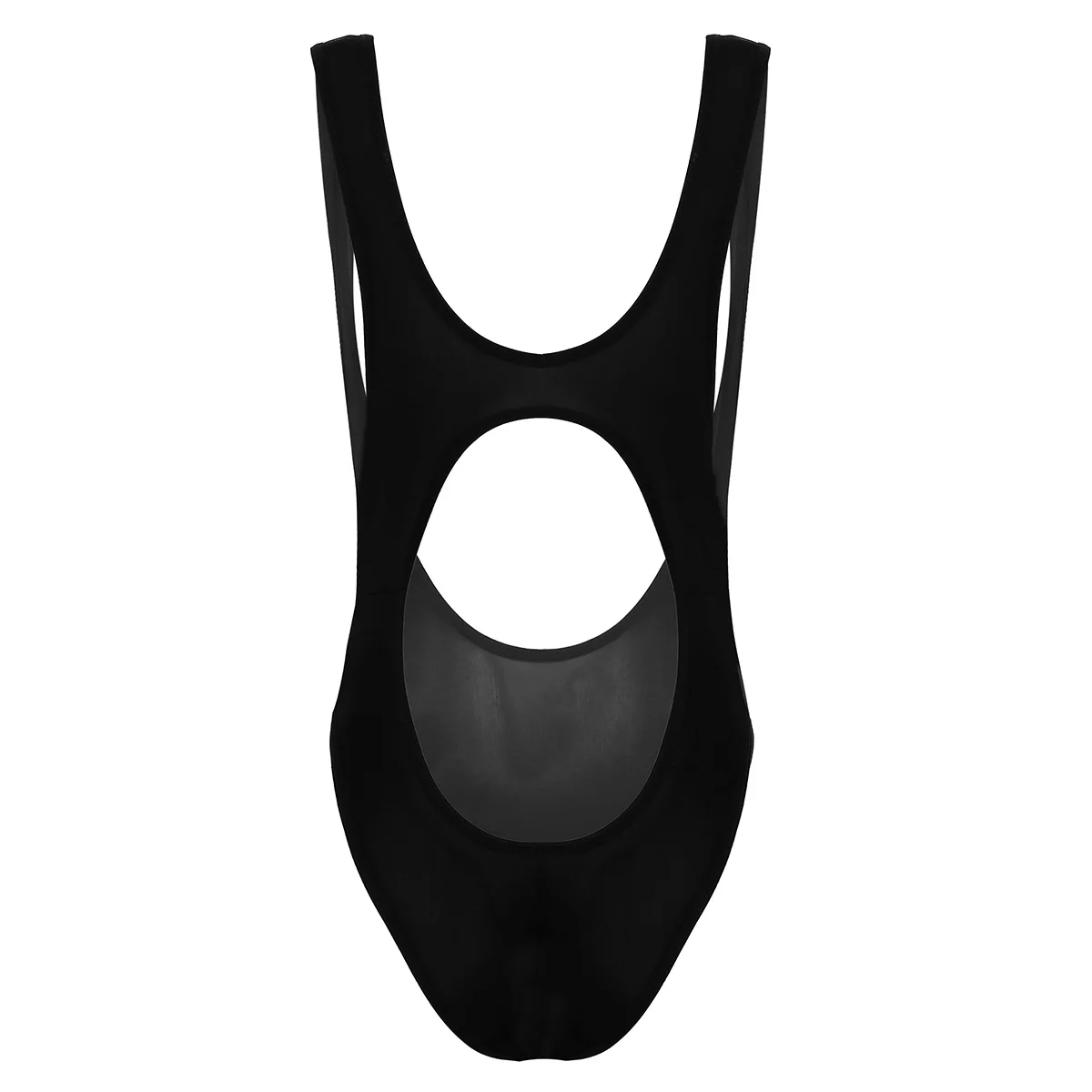 Women's Swimsuit One Piece Sleeveless Swimwear High Cut Out Swimming ...