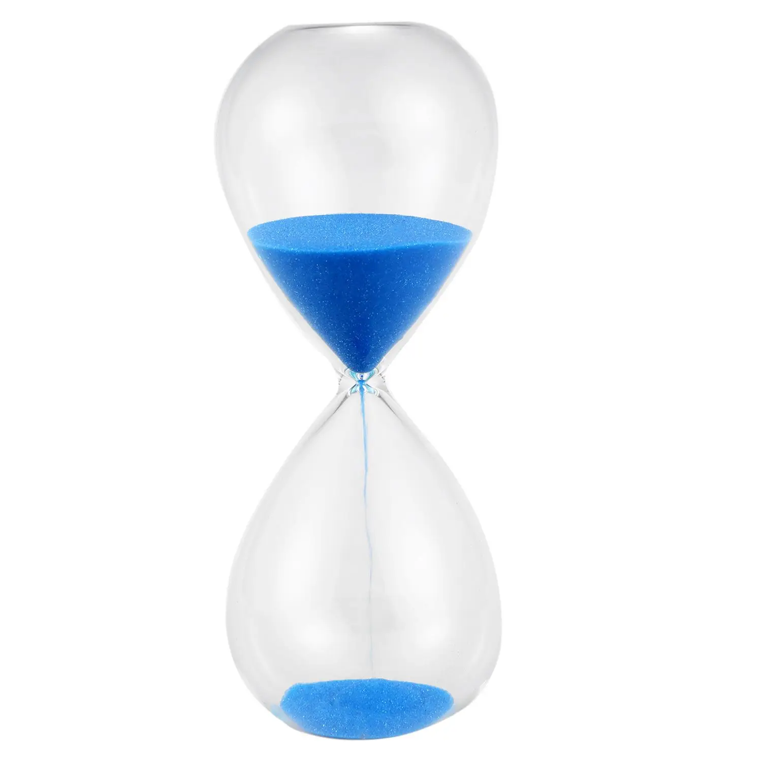 2018 Large Fashion Blue Sand Glass Sandglass Hourglass Timer Clear ...