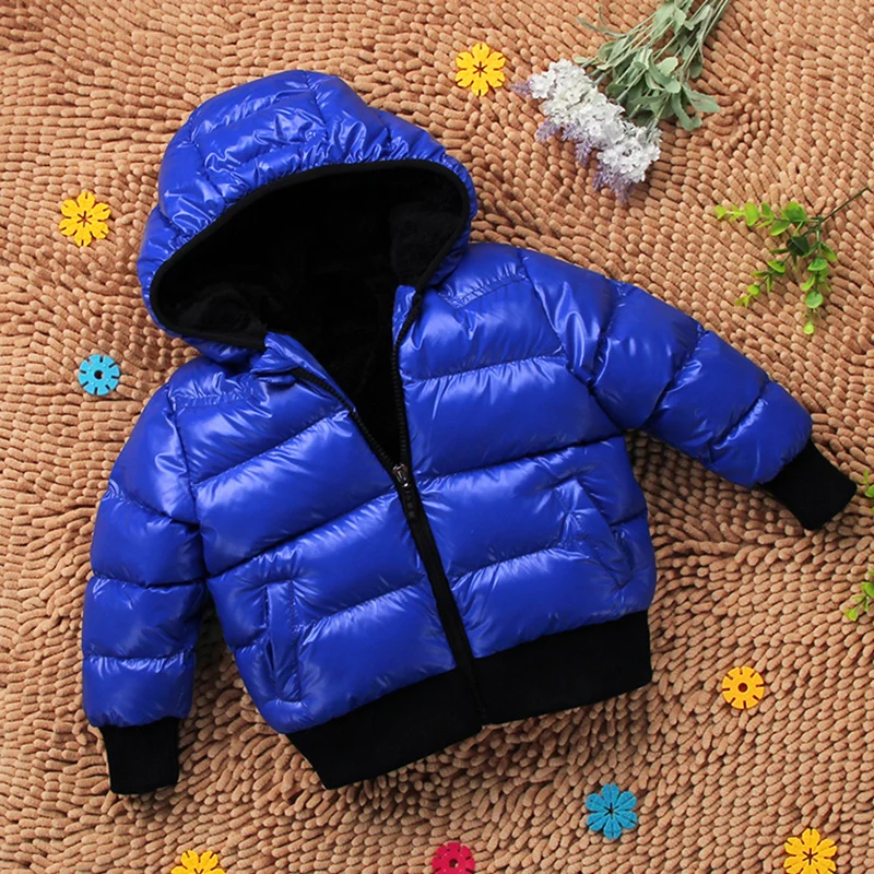 Russian baby winter jacket down cotton padded waterproof windproof kids girls boys outerwear ...