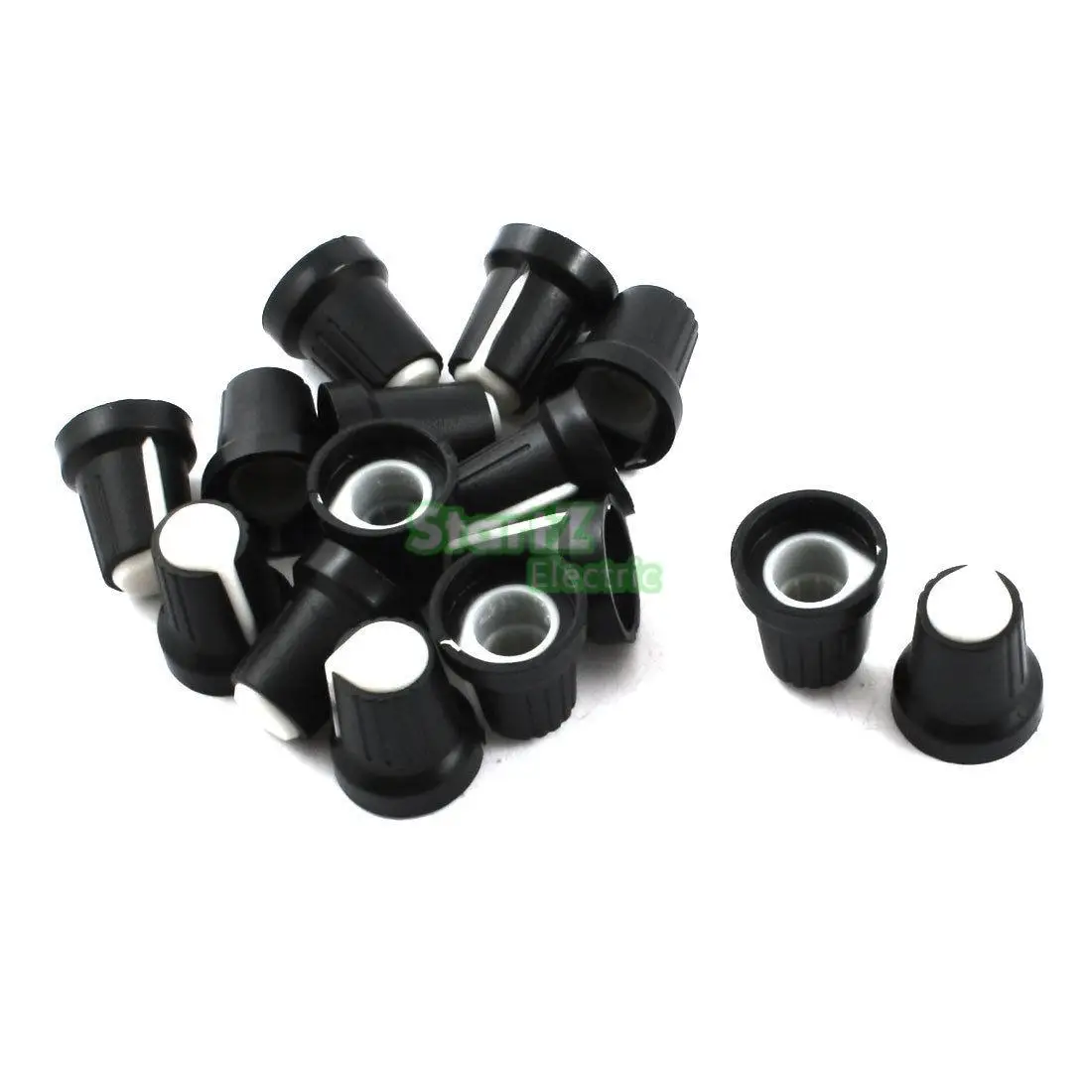 50pcs-Potentiometer-knob-switch-cap-Inside-diameter-6mm-outside-15mm ...