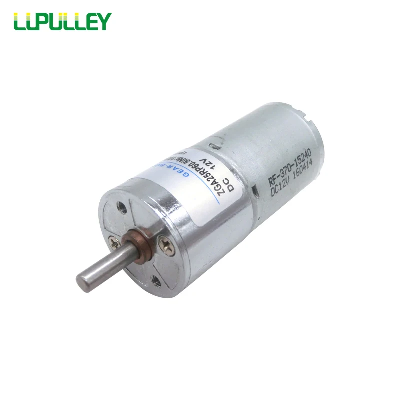 Lupulley Dc Geared Motor 12v 24v Zga25rp Variable Speed Reversible ...