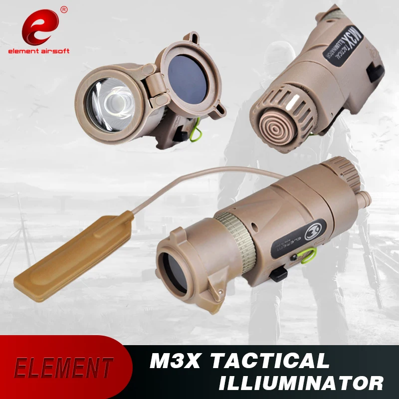 Element Airsoft Tactical Flashlight M3x L-3 Warrior Systems Flashlight ...
