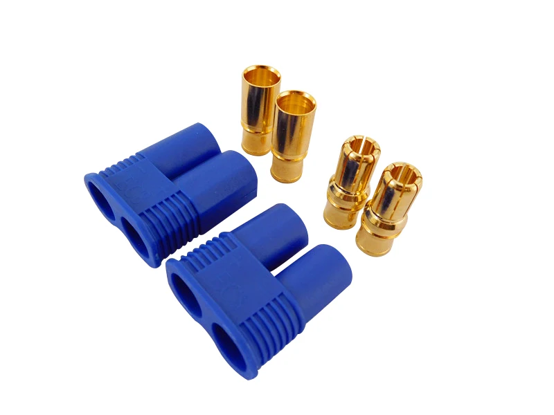 2/5/10 Pairs EC8 Connector 8.0mm Bullet Plug Male and Female Gold ...